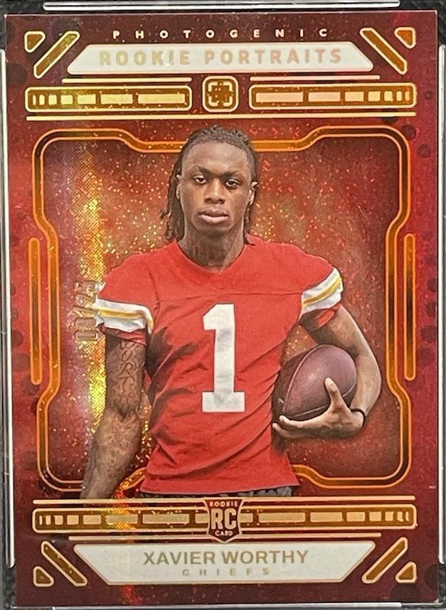 2024 Panini Photogenic - Rookie Portrait Xavier Worthy #200 Orange /25 ...
