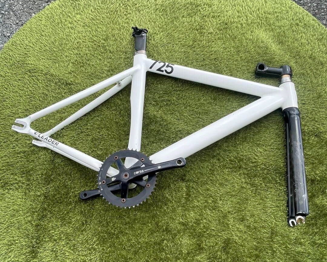 LEADER BIKE 725 frame & fork size 51cm Frameset Carbon white LEADER BIKE 725 frame & fork size 51cm Frameset Carbon white