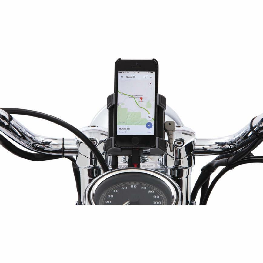 Ciro - 50213 - Smartphone Holder w/ Charger Handlebar Mount, 7/8in. and ...