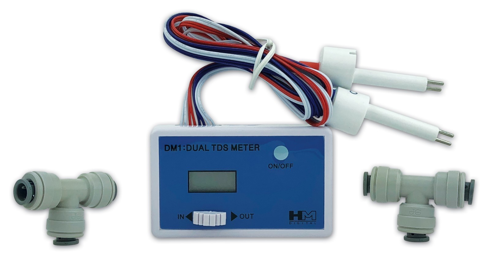 HM Digital Dual In-line TDS Meter & 1/4" Fittings for Reverse Osmosis ...