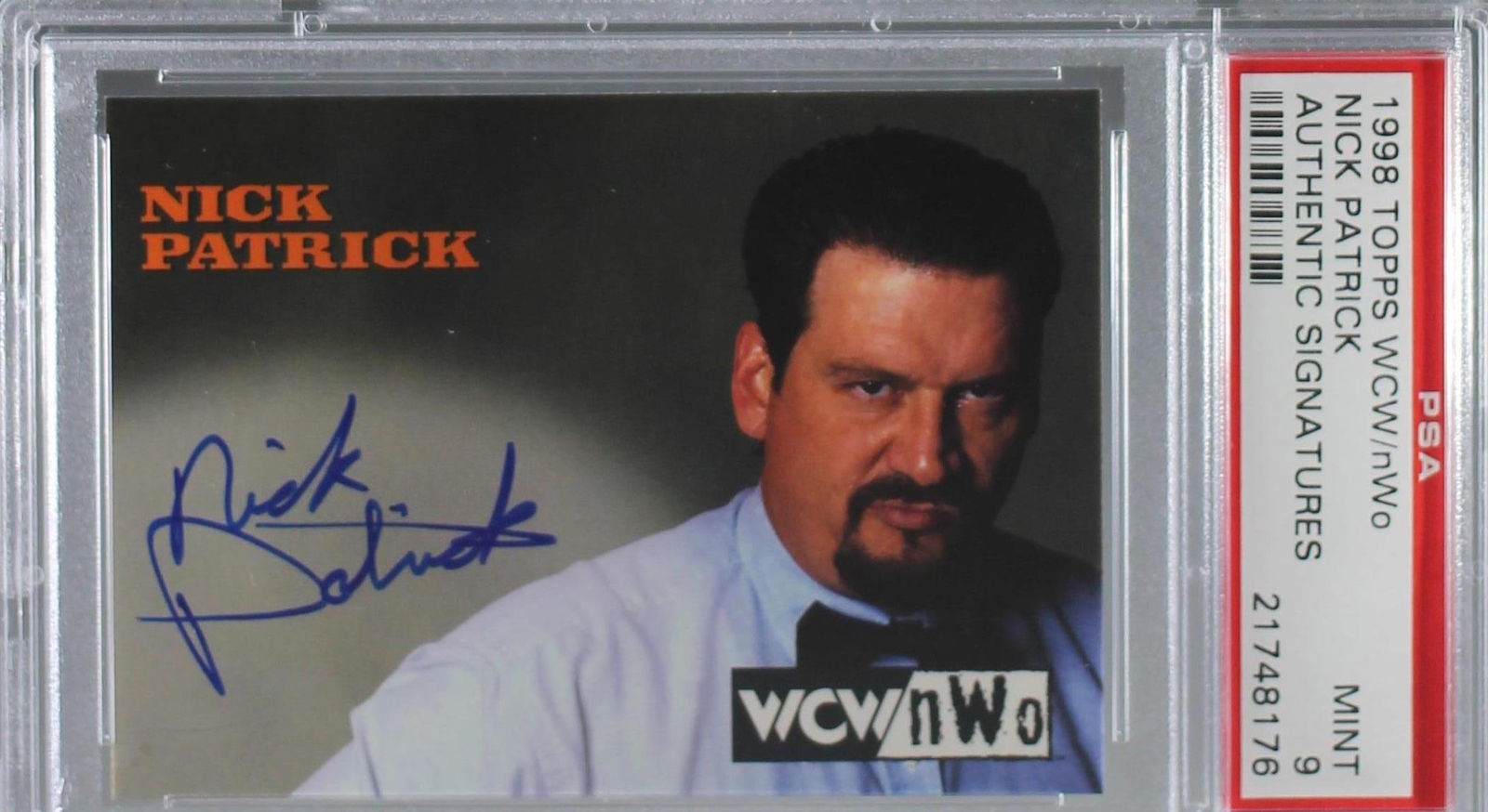1998 Topps WCW/nWo - Authentic Signatures Nick Patrick (AU) for sale ...