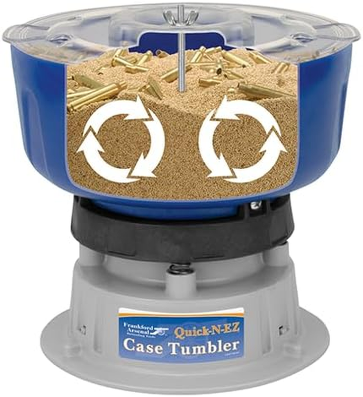 110V Brass Vibratory Case Tumbler Media Standard Separator Cleaner for ...