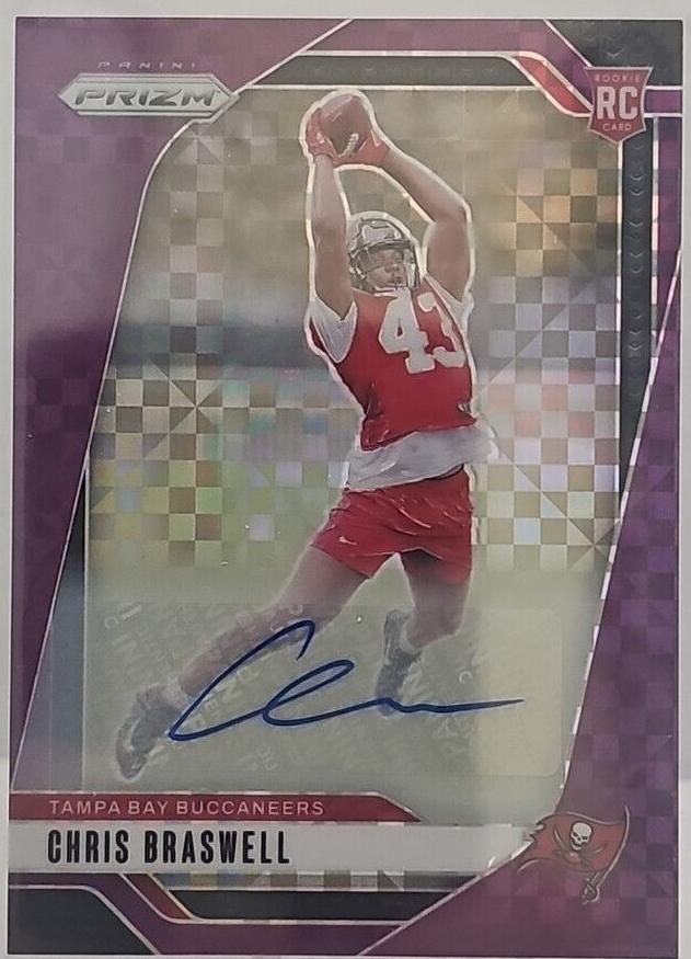 2024 Panini Prizm - Rookies Chris Braswell #320 Purple Power Prizm ...