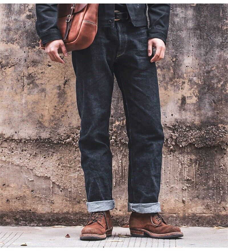 NON STOCK 13.5oz Men's Denim Selvedge Jeans Regular Straight NON STOCK 13.5oz Men's Denim Selvedge Jeans Regular Straight