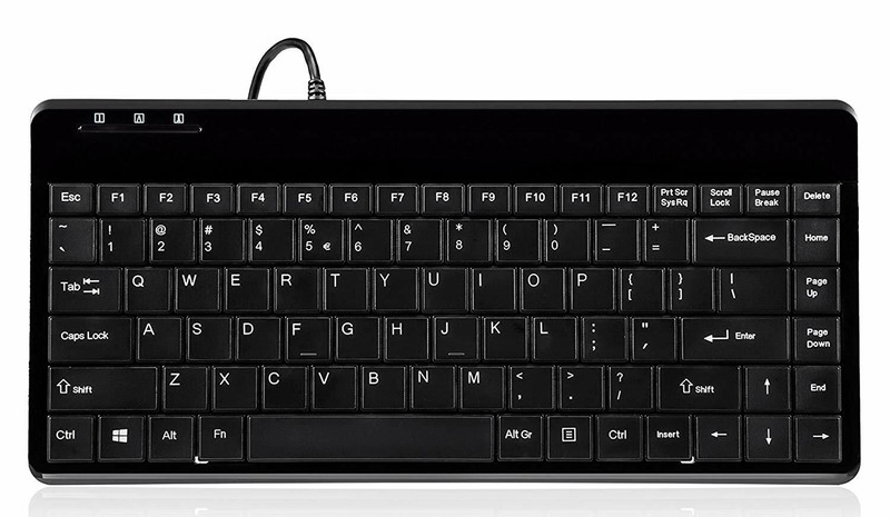 Mini Keyboard, PS2 Interface, 12.40x5.79x0.79 Inch, Piano Finish