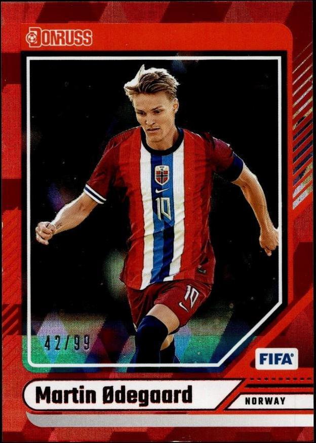 2024-25 Panini Donruss Fifa - Martin Odegaard #92 Red Cubic /99 for ...