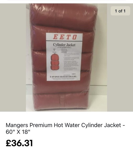 Hot Water Cylinder Jacket for sale in UK | View 32 ads