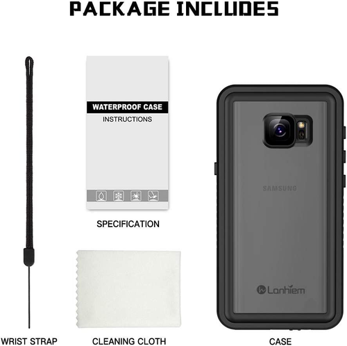 Lanhiem Samsung Galaxy S7 Edge Case, IP68 Waterpro