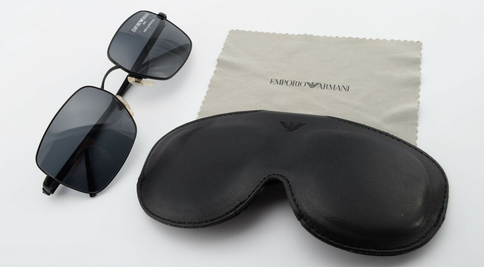 Emporio Armani Sunglasses 158-S 706 130 Black Matt Mirrored Emporio Armani Sunglasses 158-S 706 130 Black Matt Mirrored