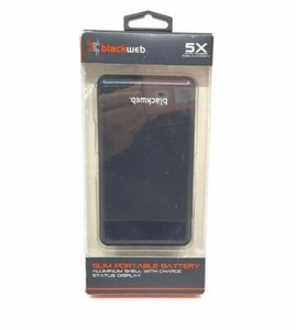 Blackweb Slim Portable Battery 10k mAh Power Bank Aluminum Shell.new ...