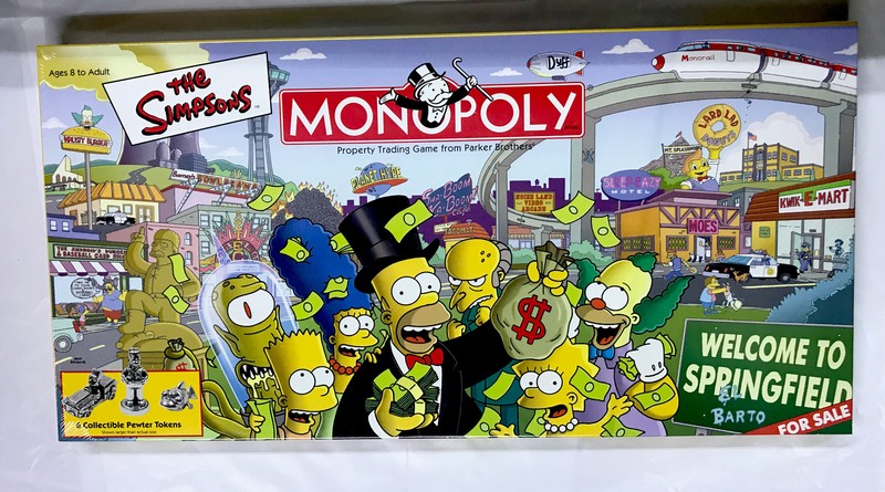 Monopoly: The Simpsons (2001) Board Game – Board Game Guys