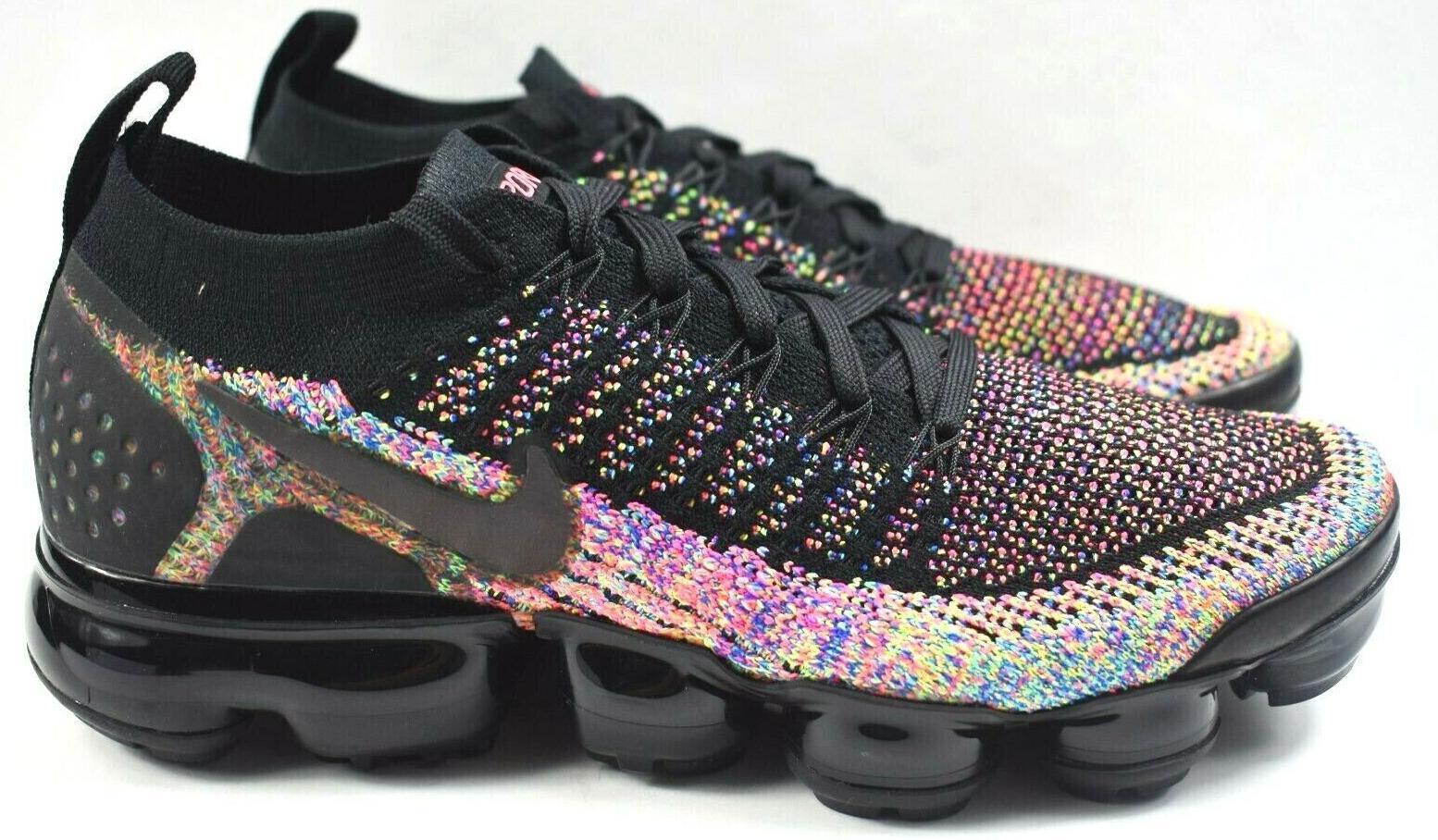 Size 5 - Nike Air VaporMax Flyknit 2 Black Multicolor W for sale online ...