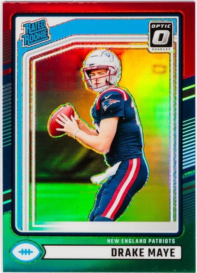 2024 Panini Donruss - Rated Rookie Drake Maye #379 Optic Preview Red ...