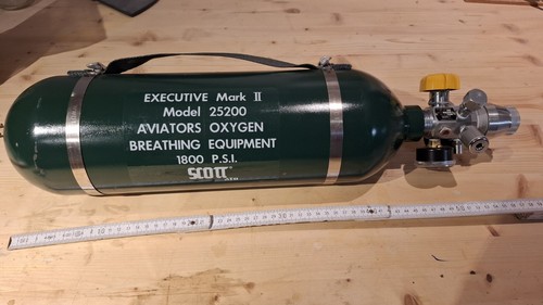 Scott Sauerstoffflayche aviators oxygen super Zustand のeBay公認海外通販｜セカイモン