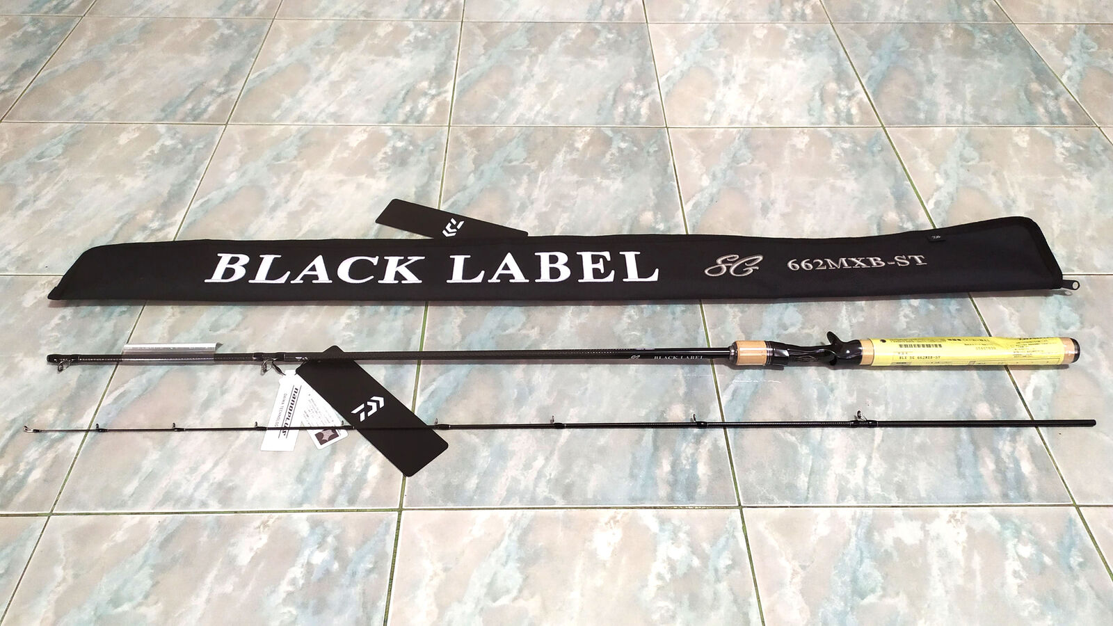 Daiwa BLACK LABEL SG 662MXB-ST Bait Bass Rod Center Cut 2 Daiwa BLACK LABEL SG 662MXB-ST Bait Bass Rod Center Cut 2