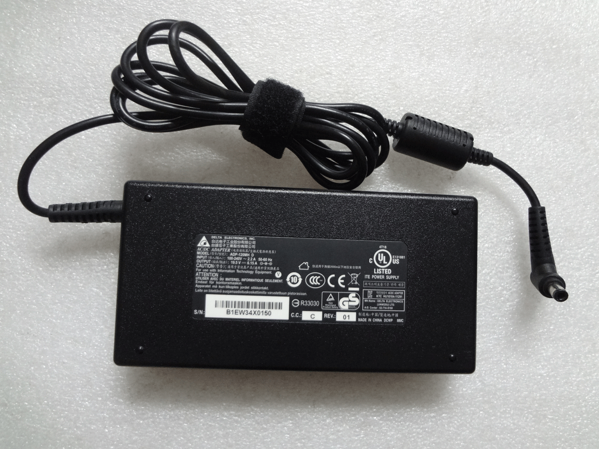 Genuine Delta for MSI Laptop Charger AC Power Adapter ADP-120MH D 19.5V ...