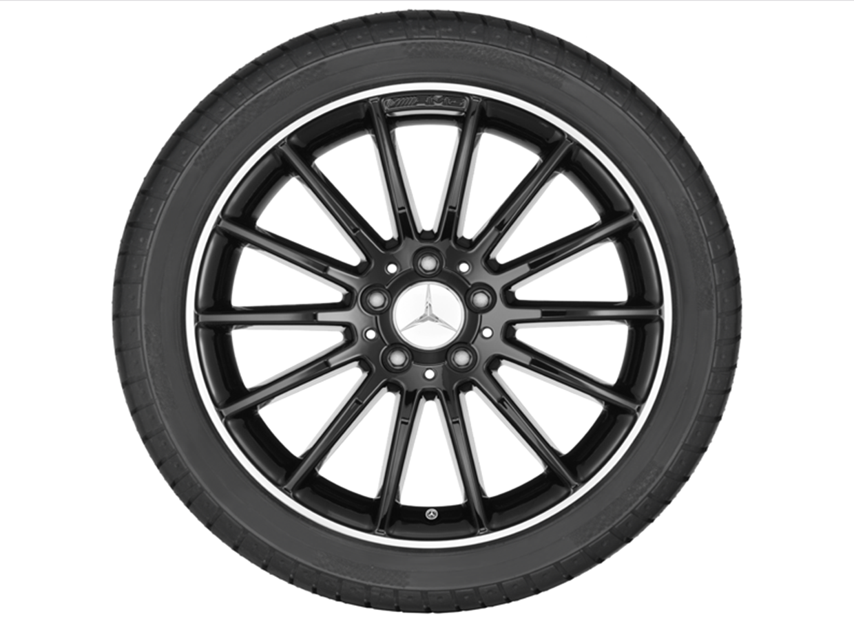 Genuine Mercedes-Benz W176 A-Class Black AMG Spoked Alloy Wheel ...