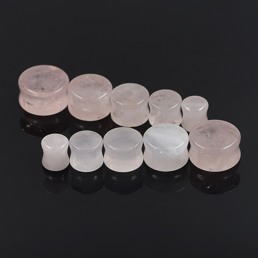 Natural Stone Ear Plugs Ear Gauges Double Flares Flesh Tunnels Saddle ...
