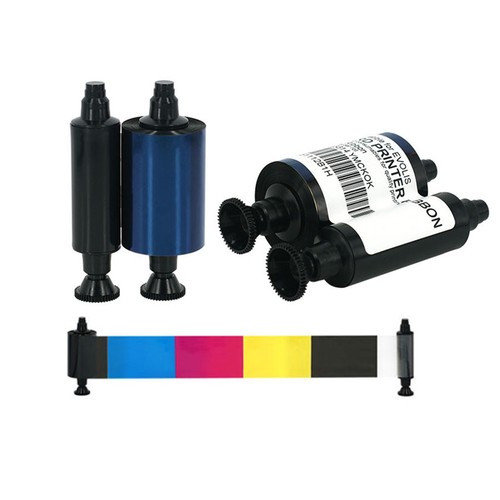 R3314 YMCKOK Ink Color Ribbon for Evolis Dualys Card Printer 200 Prints ...
