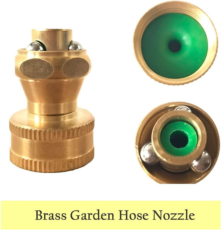 Brass Sweeper Nozzle, 3/4” High Pressure Water Hose Nozzle Adjustabl ...