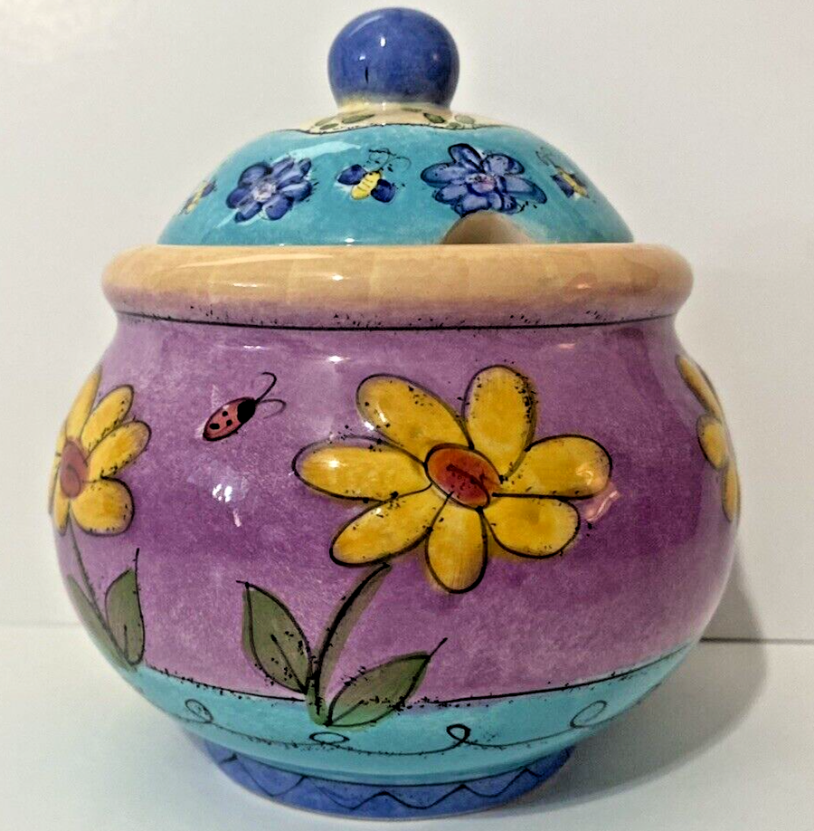 NEW Sango "Birds And The Bees" - Sugar Bowl With Lid By Sue Zipkin VintageのeBay公認海外通販｜セカイモン