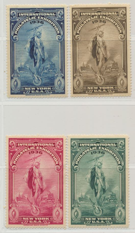 USA NY Centenary International Philatelic Exhibition 1936 4v Poster Stamp MHのeBay公認海外通販｜セカイモン