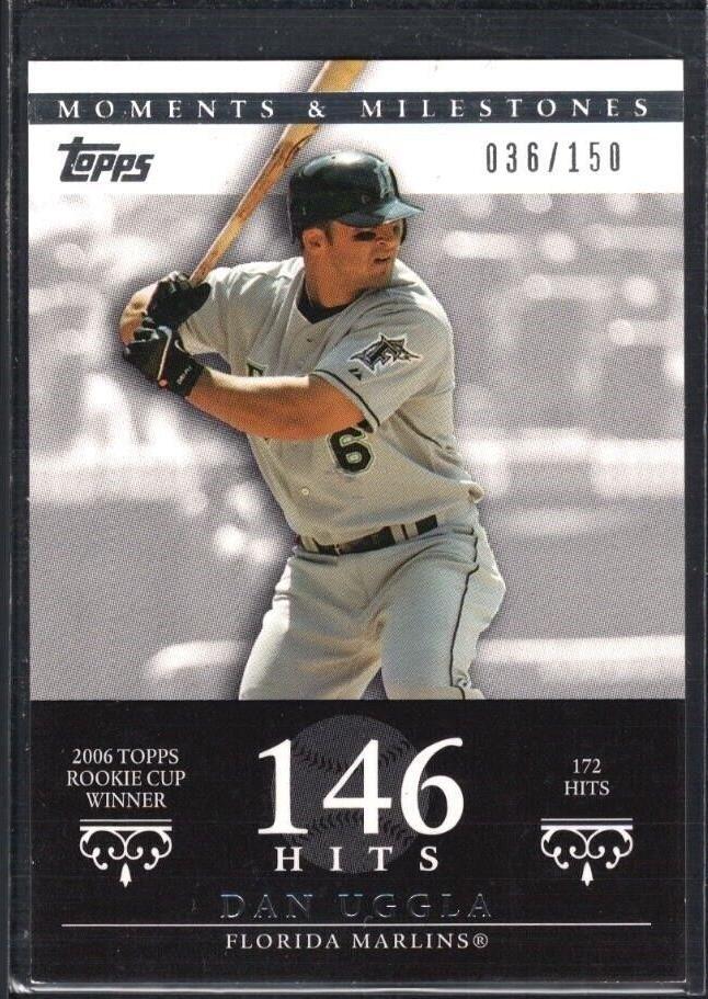 2007 Topps Moments & Milestones - Dan Uggla #62-62 2006 Topps Rookie ...