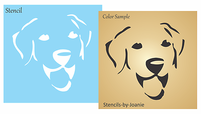 Pumpkin Face Template Dog