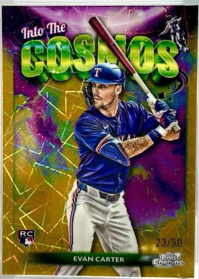 2024 Topps Cosmic Chrome - Into the Cosmos Evan Carter #ITC-23 Gold Interstellar Refractor /50 ...