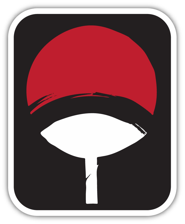 Decal Car Laptop | Naruto Sasuke Uchiha Symbol Uchiha Clan Vinyl Sticker