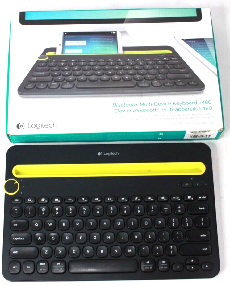 Pc Mac Tablet | Logitech K480 Black Bluetooth Keyboard