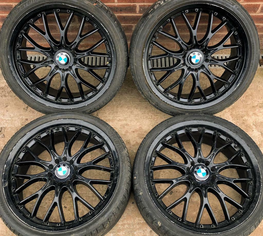 BMW 3 series 19 inch Black Alloy Wheels 5 x 120 5 x 115 Multi Deep Dish ...