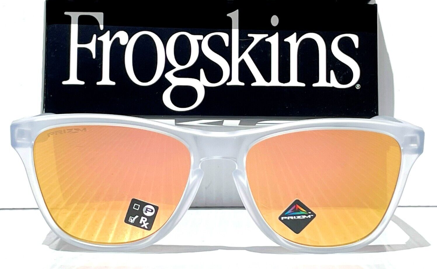 NEW Oakley FROGSKINS XS Matte Clear PRIZM Rose Gold YOUTH NEW Oakley FROGSKINS XS Matte Clear PRIZM Rose Gold YOUTH