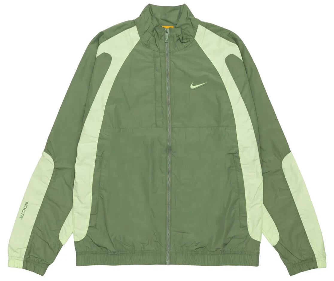 Nike x NOCTA Nylon Track Jacket Oil Green/Light Liquid Lime Nike x NOCTA Nylon Track Jacket Oil Green/Light Liquid Lime