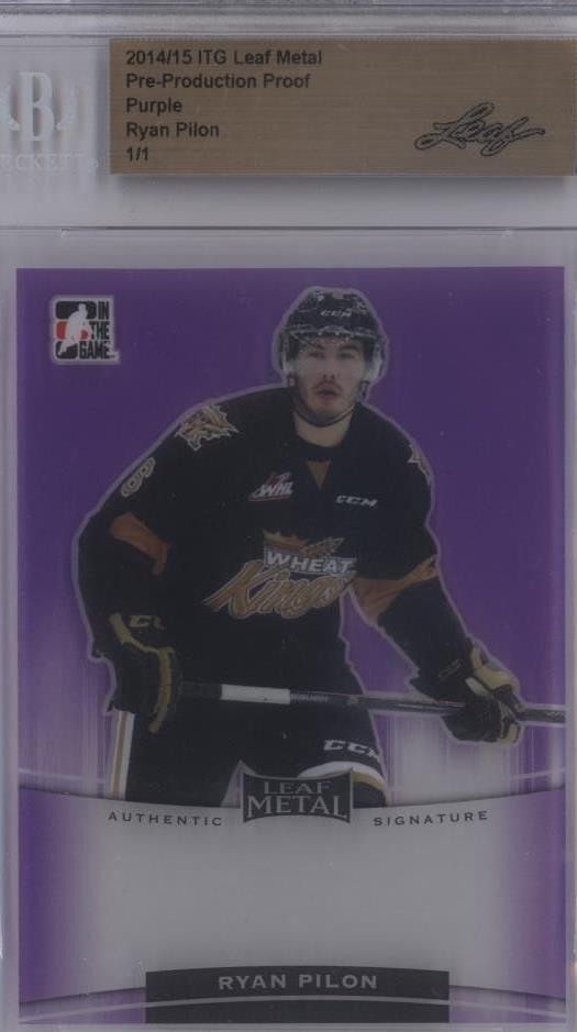 2014-15 In The Game Leaf Metal - Pre-Production Proof Purple Unsigned # ...