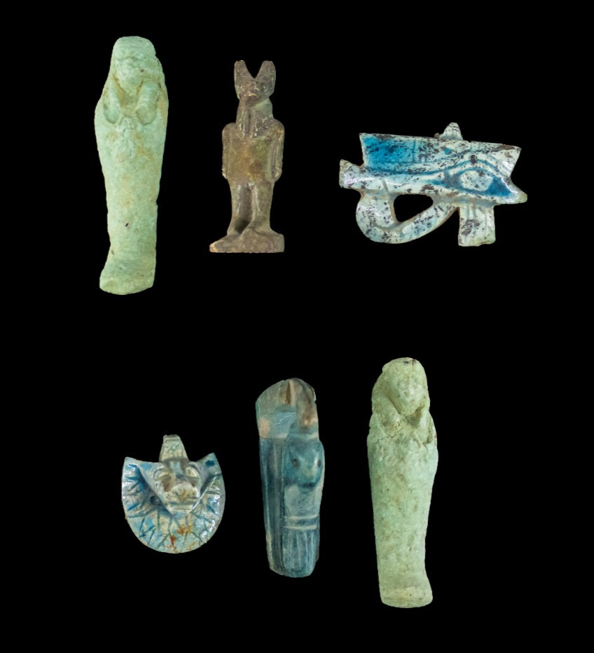 Rare Egyptian Antiques Set of 6 Egyptian Amulets Egyptian Authentic ...