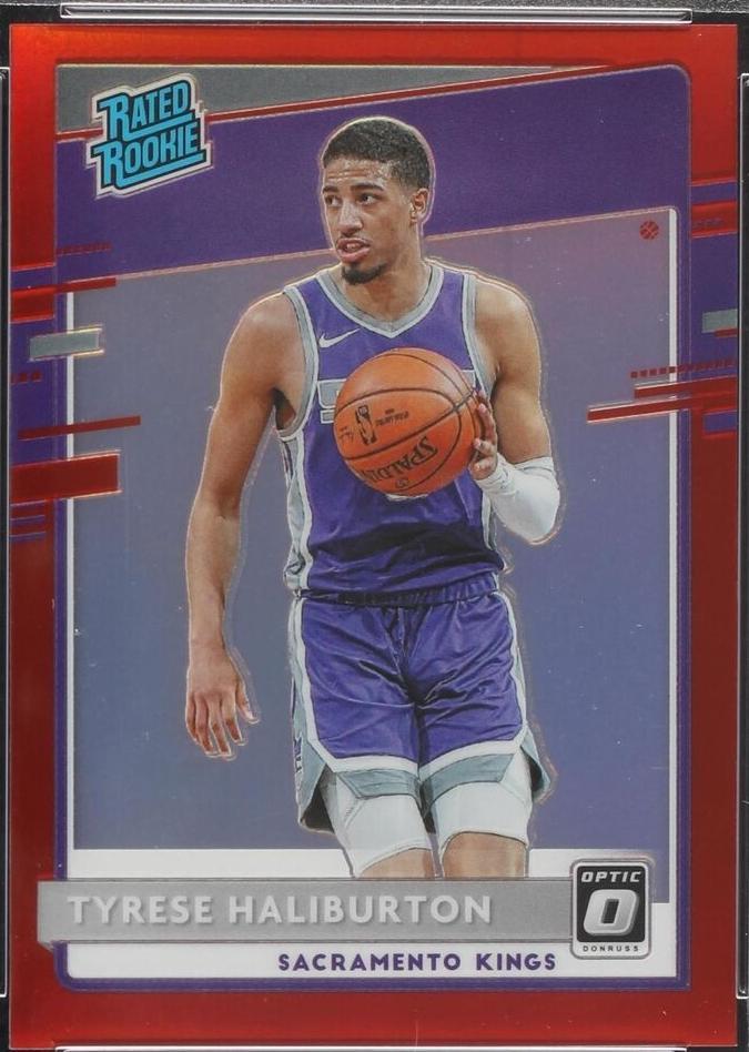 2020-21 Panini Donruss Optic - Rated Rookie Tyrese Haliburton #162 Red ...