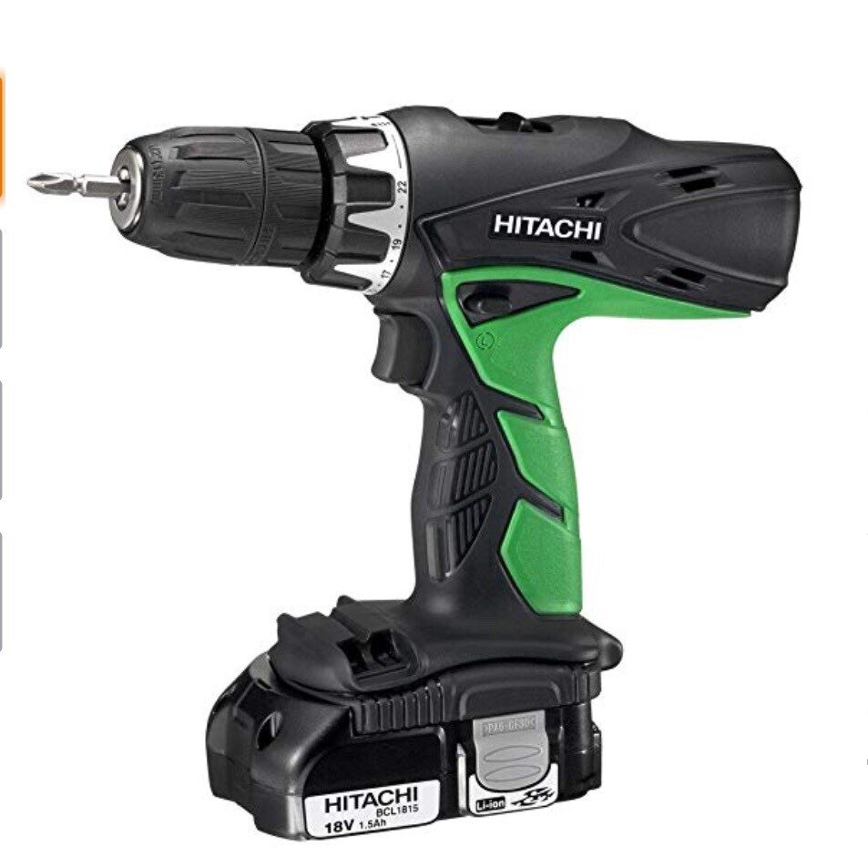 HITACHI CORDLESS 18VOLT COMBI HAMMER DRILL FOR SALE HITACHI CORDLESS ...