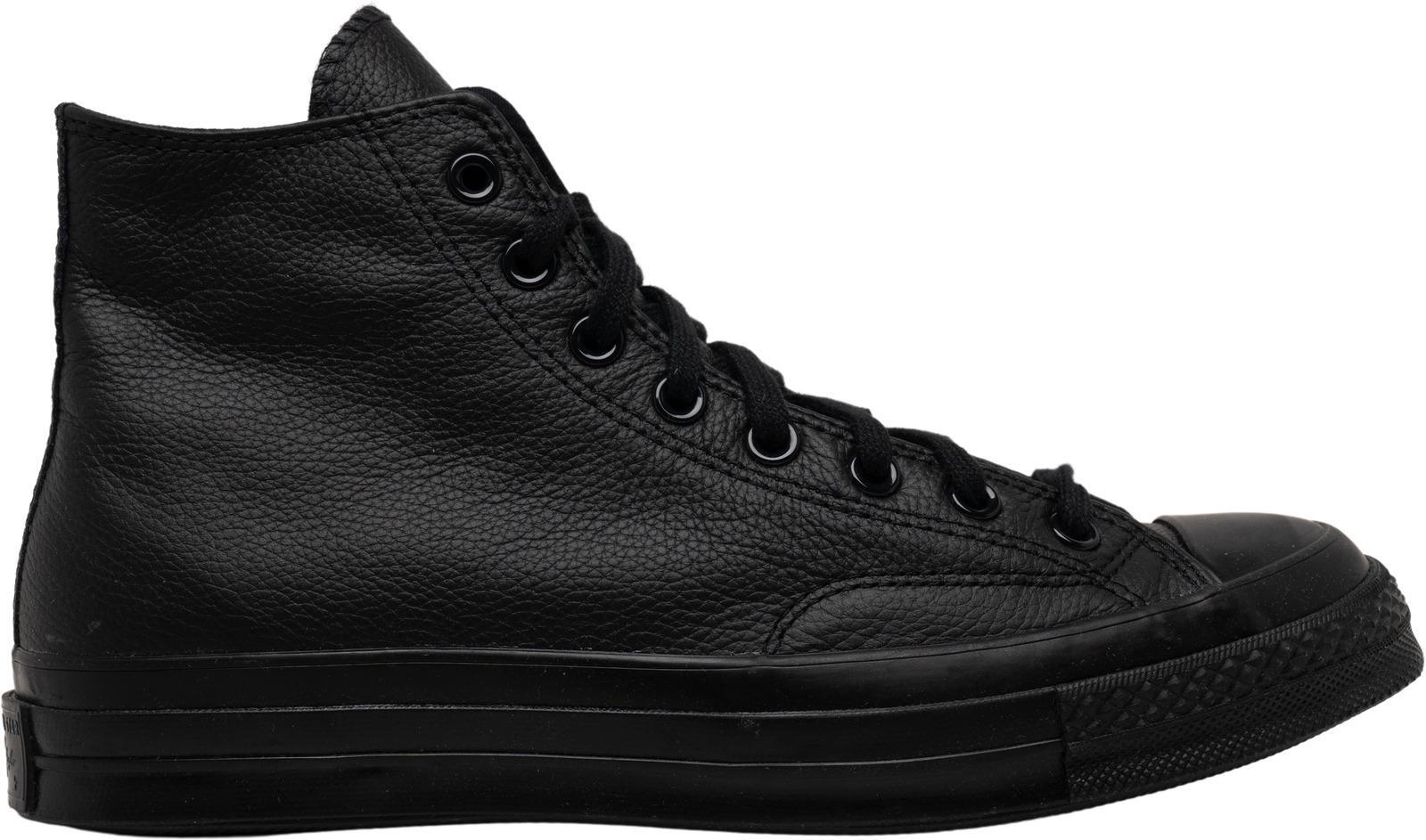 Size 7.5 - Converse Chuck 70 High Tonal Leather - Black for sale online ...