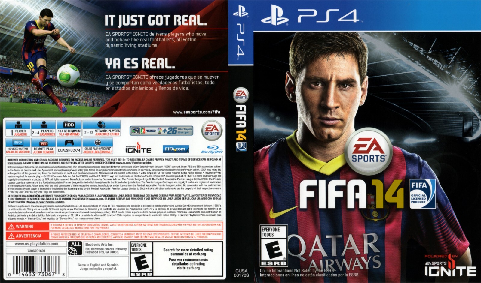PS4 PlayStation 4 Replacement Game Cover Art Box Art & Game Case ...
