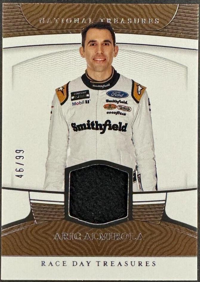 2023 Panini National Treasures - Race Day Treasures Aric Almirola #RDT ...