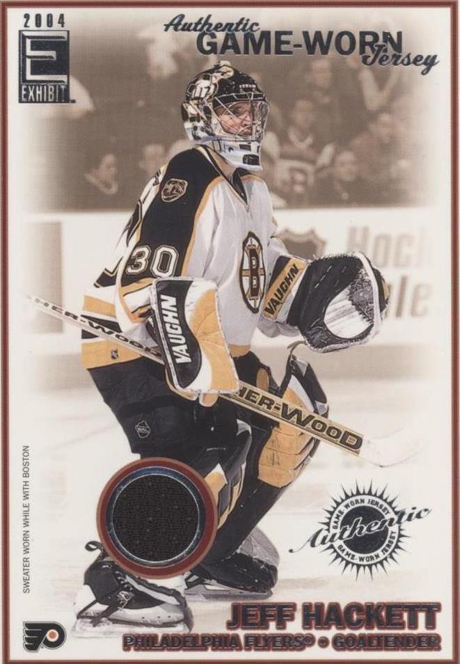 2003-04 Pacific Exhibit - Jeff Hackett #212 Silver /465 (MEM) for sale ...