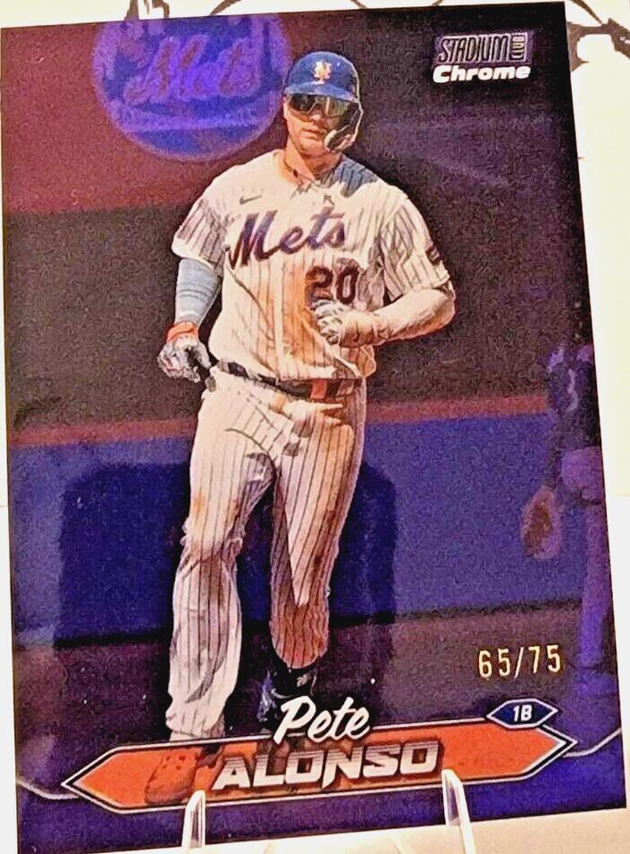 2024 Topps Stadium Club - Pete Alonso #176 Purple Foil /75 for sale ...