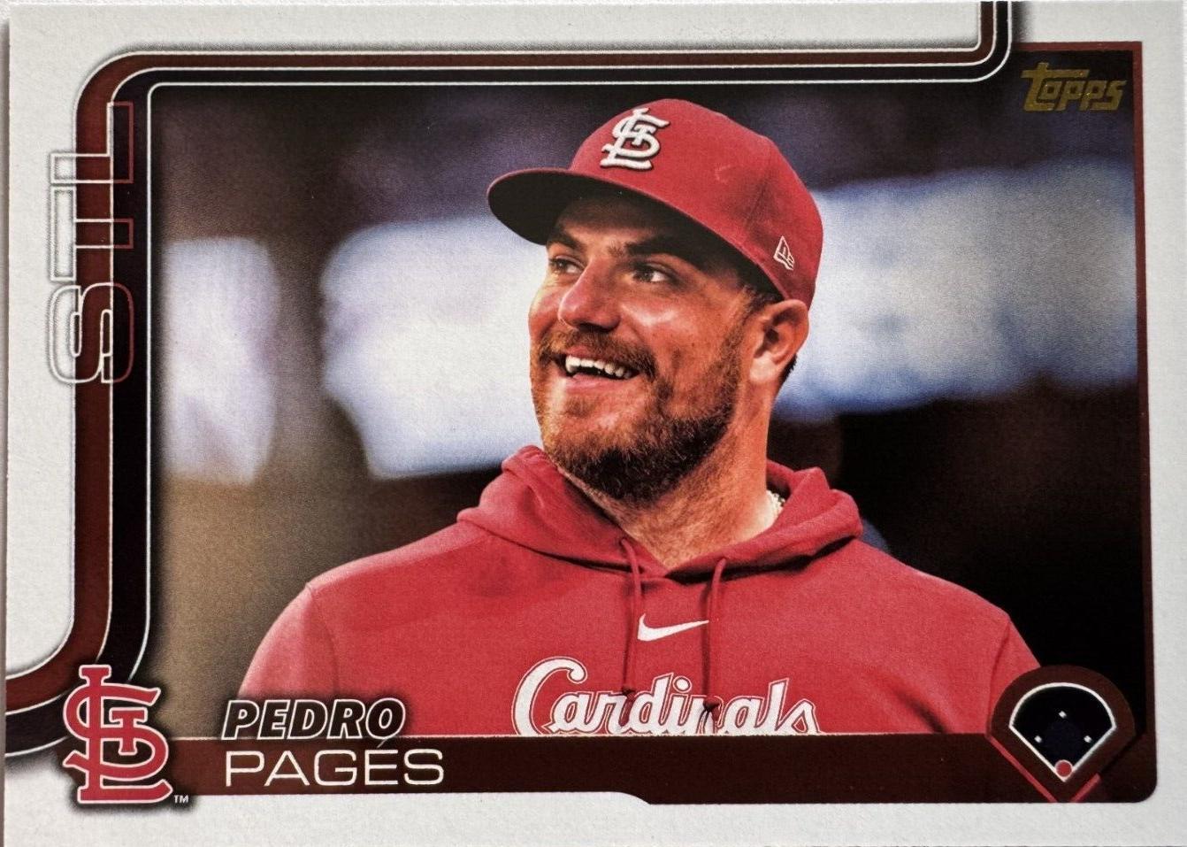 2025 Topps Series 1 - Pedro Pages #252 Golden Mirror Image Variation ...