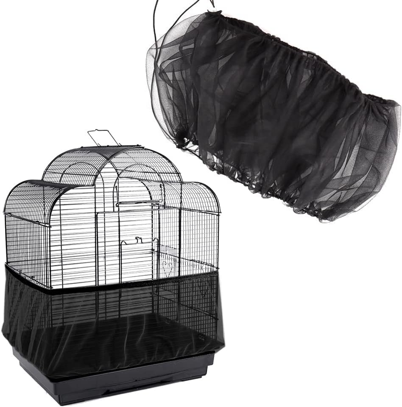 Me | Bird Seed Guards Catchers × Stretchy Adjustable Drawstring Bird Cage