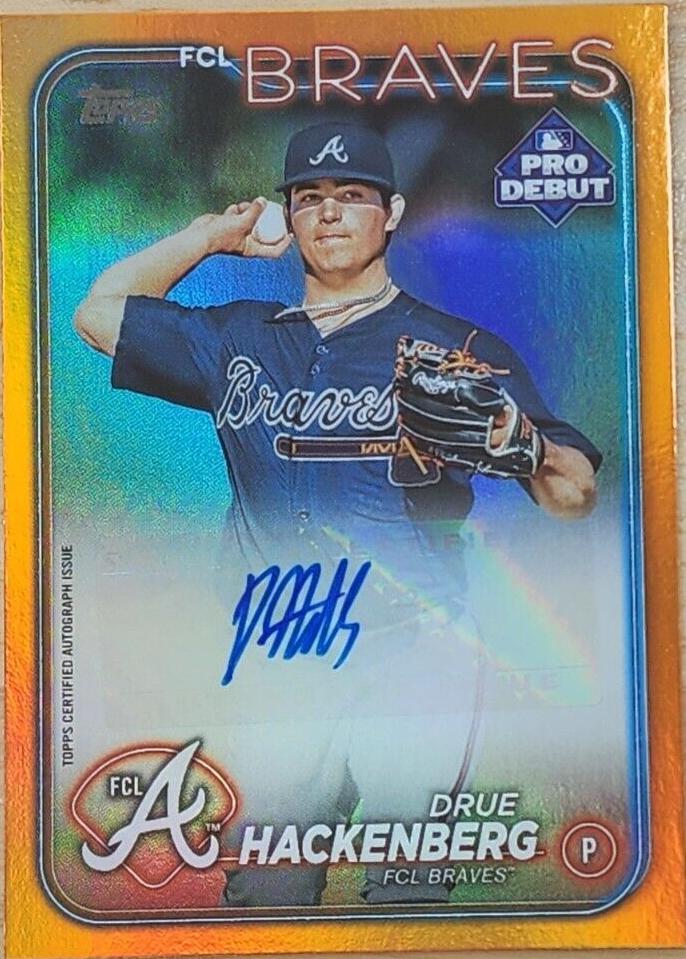 2024 Topps Pro Debut - Drue Hackenberg #PD-93 Orange Autographs /25 (AU ...