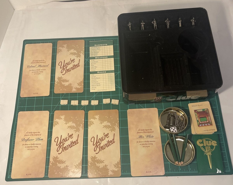 Clue: 50th Anniversary Edition (1999) Board Game – Board Game Guys