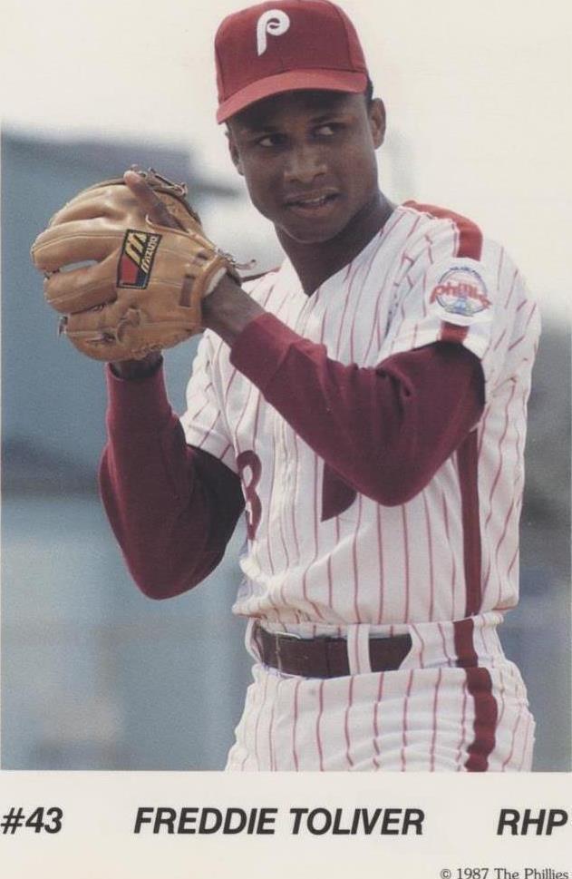 1987 Tastykake Philadelphia Phillies - Freddie Toliver #43 for sale ...
