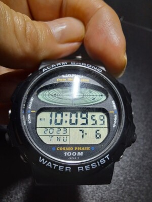 Vintage, Casio CGW-50 Cosmo Phase 100m Digital Watch, works Vintage, Casio CGW-50 Cosmo Phase 100m Digital Watch, works