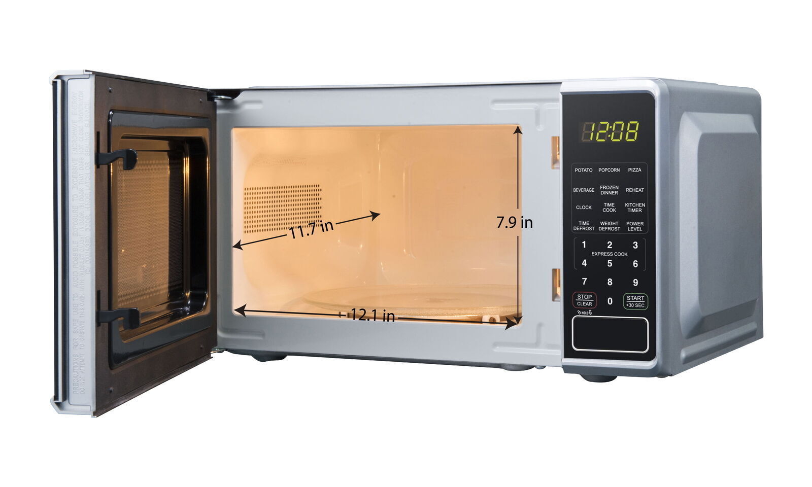 0.7 Cu ft Countertop Small Microwave Oven Kitchen
